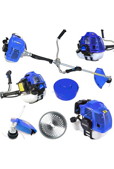 Alman 6 Hp Yan Tipi Benzinli Motorlu Ot Çalı Tırpanı Çim Biçme Makinesi Tırpan M-8