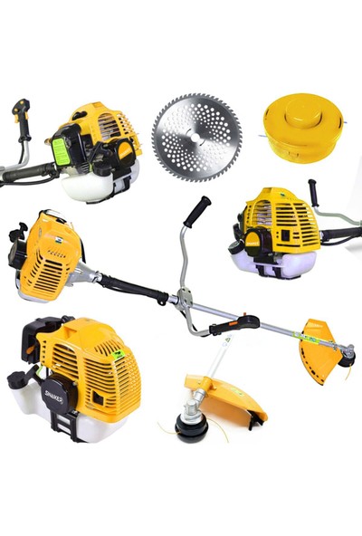 Alman 6 Hp Yan Tipi Benzinli Motorlu Ot Çalı Tırpanı Çim Biçme Makinesi Tırpan S-21