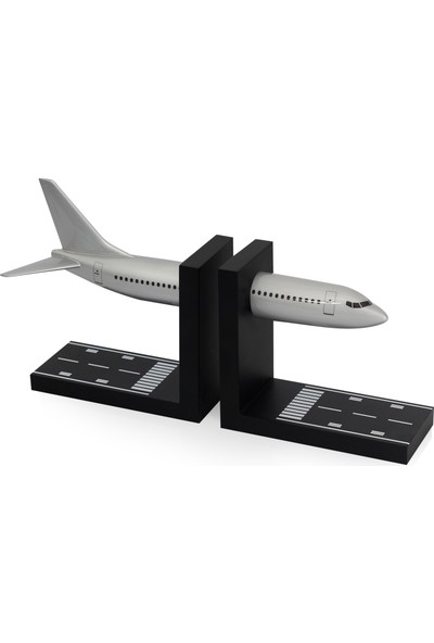 Zekupp Boeing 737 Gümüş Gri Uçak Motifli Kitap Sonu, 2 Parça Kitap Desteği, 1/100 Ölçekli Uçak Modelli Kitap Desteği, 2 Parça Gümüş Gri Zekupp Boeing 737 Gümüş Gri Uçak Motifli Kitap Sonu, 2 Parça Kitap Desteği, 1/100 Ölçekli Uçak Modelli Kitap Desteği, 2 Parça Gümüş Gri