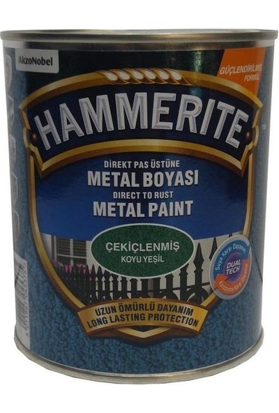 Hammerıte - Çekiçlenmiş Koyu Yeşil - 0,75LT. Hammerıte - Çekiçlenmiş Koyu Yeşil - 0,75LT.