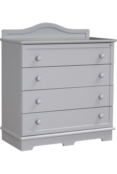 Meltem Smart Classy 4 Çekmeceli Şifonyer (Gri)