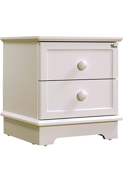 Meltem Smart Meltem Classy 2 Çekmeceli Komodin (Krem)