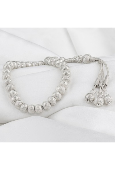 Trabzon Kazaziye El Örmesi Gümüş Tesbih