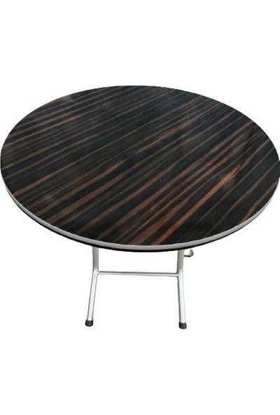 Sadık Plastik Suntalam 70 x 70 cm Yuvarlak Metak Ayaklı Katlanabilir Masa Kahve Ahşap Desen Sadık Plastik Suntalam 70 x 70 cm Yuvarlak Metak Ayaklı Katlanabilir Masa Kahve Ahşap Desen