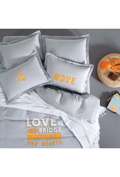 Yataş Bedding Bridge Sevgiler Günü Çift Kişilik 5 Parça Nevresim Takımı - Koltuk Şalı Hediyeli Yataş Bedding Bridge Sevgiler Günü Çift Kişilik 5 Parça Nevresim Takımı - Koltuk Şalı Hediyeli