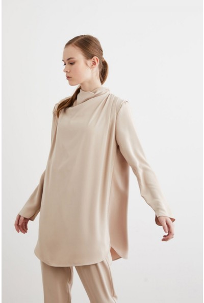 Terzi Dükkanı Zarif Krep Ikili Takım Vizon Terzi Dükkanı Zarif Krep Ikili Takım Vizon