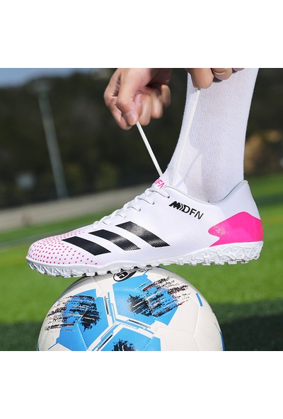 KIN Beyaz Pembe Futbol Ayakkabıları (Yurt Dışından)