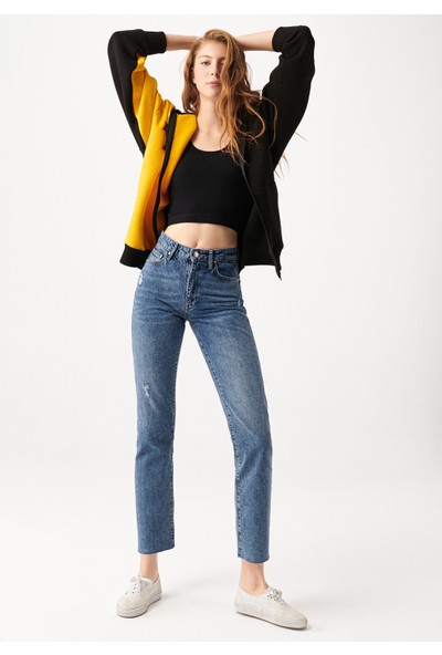 Mavi New York Gölgeli Jean Pantolon