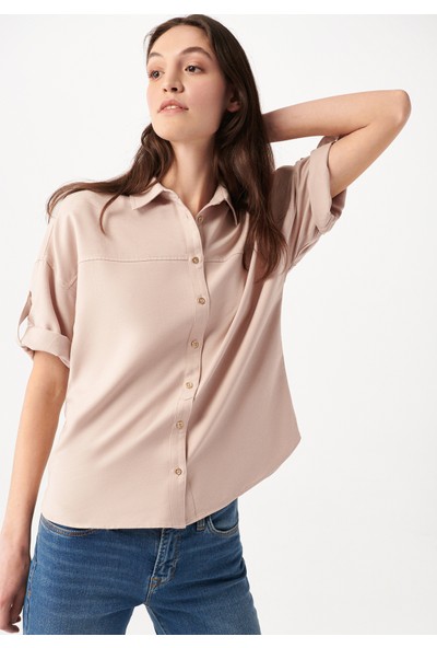 Mavi Kadın Bej Gömlek 1210047-70043