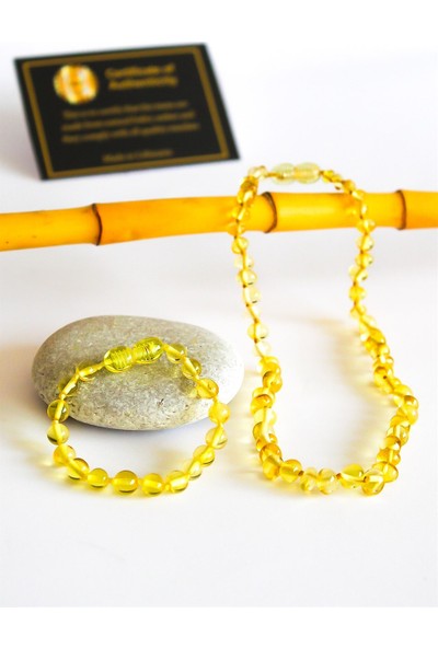 Radka Limon Renk Sertifikalı 32 Cm.baltık Damla Kehribar Bebek Kolye / 0-3 Yaş Radka Limon Renk Sertifikalı 32 Cm.baltık Damla Kehribar Bebek Kolye / 0-3 Yaş