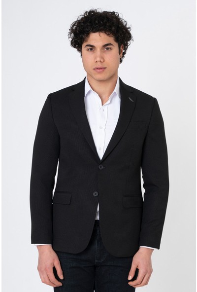 White Stone Brugge Slim Fit 6 Drop Tek Ceket