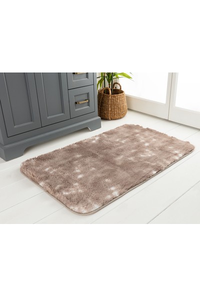 Madame Coco Damien Banyo Paspası - Beyaz/kahve