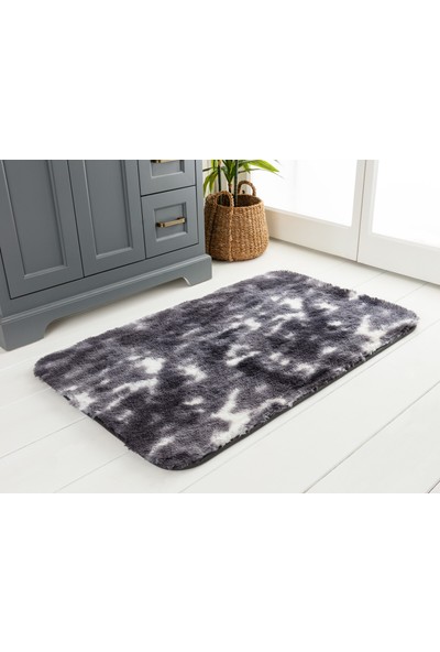 Madame Coco Damien Banyo Paspası - Beyaz/antrasit