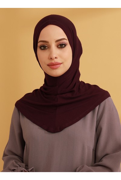 Tuva Pratik Jersey Hijab Türban - Mürdüm - Tuva