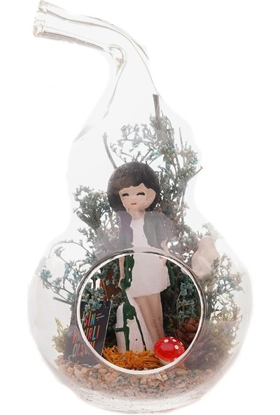 Burdan Eve Çantalı Kız Mini Armut Hediyelik Teraryum Burdan Eve Çantalı Kız Mini Armut Hediyelik Teraryum