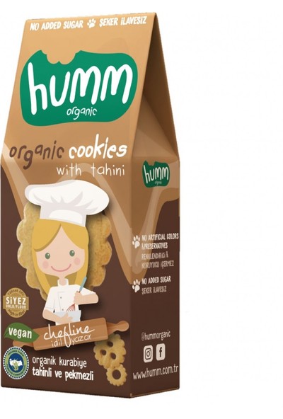 Humm Organic Tahinli ve Pekmezli Vegan Kurabiye Humm Organic Tahinli ve Pekmezli Vegan Kurabiye