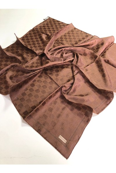 Vakko Kahverengi Dama Eşarp