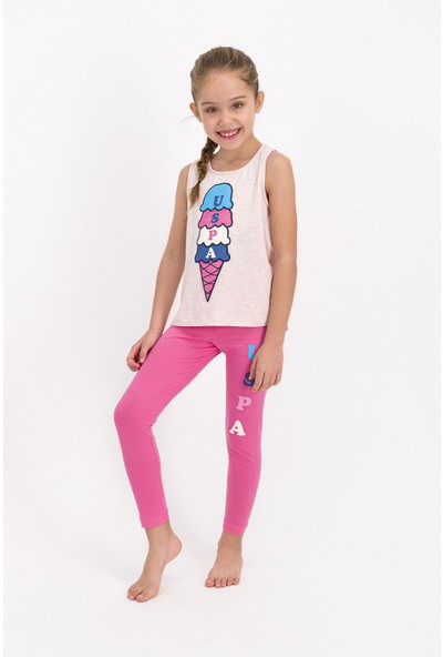 U.S. Polo Assn. U.s. Polo Assn Lisanslı Icecream Pembemelanj Kız Çocuk Tayt Takım U.S. Polo Assn. U.s. Polo Assn Lisanslı Icecream Pembemelanj Kız Çocuk Tayt Takım