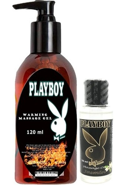 Playboy Aromaterapi Isıtıcı Massage Oil 120 ml + Jasmin Aromalı Massage Vücut Masaj Yağı 50 ml Playboy Aromaterapi Isıtıcı Massage Oil 120 ml + Jasmin Aromalı Massage Vücut Masaj Yağı 50 ml