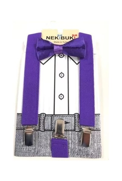 Zerda Life Zerdalifee Mor Pantolon Askısı ve Papyon Takım 1111126