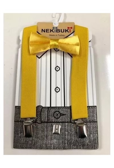 Zerda Life Zerdalifee Sarı Pantolon Askısı ve Papyon Takım 1111126