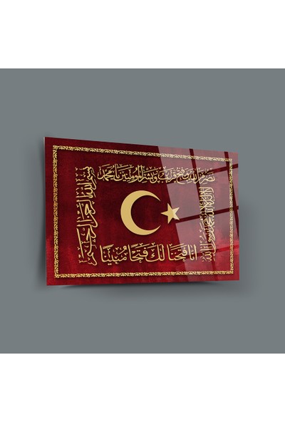 Srd Concept Osmanlı Sancağı Cam Tablo-Islami Tablo-Dini Tablo Srd Concept Osmanlı Sancağı Cam Tablo-Islami Tablo-Dini Tablo
