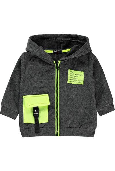 Tuffy Tufyy Erkek Çocuk Kapüşonlu Hırka 1-4 Yaş Grimelanj