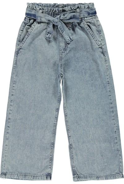 Civil Girls Kız Çocuk Kot Pantolon 6-9 Yaş Buz Mavi