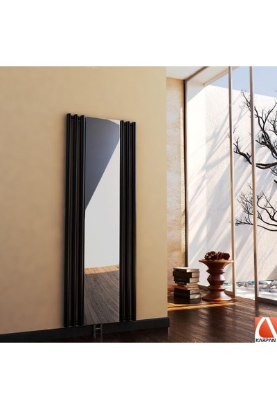 Nixrad Zeus 1800X620 Siyah 3+3 Aynalı Dekoratif Çelik Radyatör