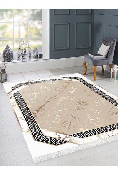 Mars Halı Olivia Yıkanabilir Dijital Baskılı Kaymaz Tabanlı Halı 2492_CREAM Vızon Mars Halı Olivia Yıkanabilir Dijital Baskılı Kaymaz Tabanlı Halı 2492_CREAM Vızon