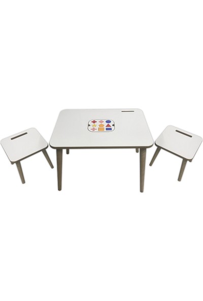 Makeart Baby Geometrik Şekiller Sepetli Aktivite Masası