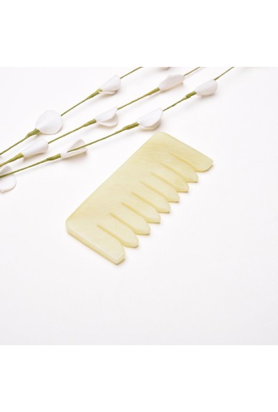 Taş Sepeti Yeşim Taşı Tarak Gua Sha Premium Masaj Taşı Taş Sepeti Yeşim Taşı Tarak Gua Sha Premium Masaj Taşı