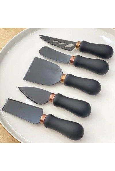MD Mimoza Dekor 5'li Peynir Bıçak Seti