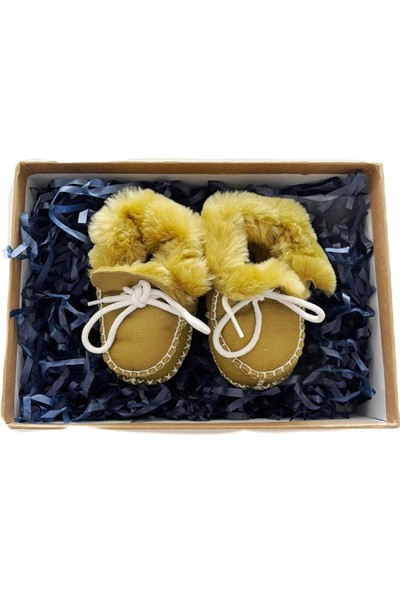 Dandcvibes Fıstık Yeşili Deri Erkek Bebek Pandufu