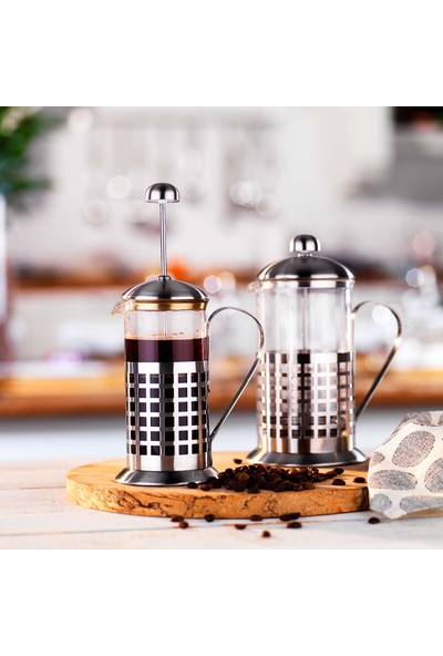 Schafer Beta French Press 350 Ml.-Gümüş