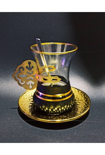 Turkuaz Crystal 18 Parça Sultan Collection Çay Bardağı Takımı Seti