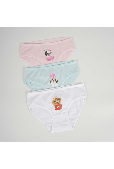 Katamino Ceku 3'lü Kız Çocuk Slip Set