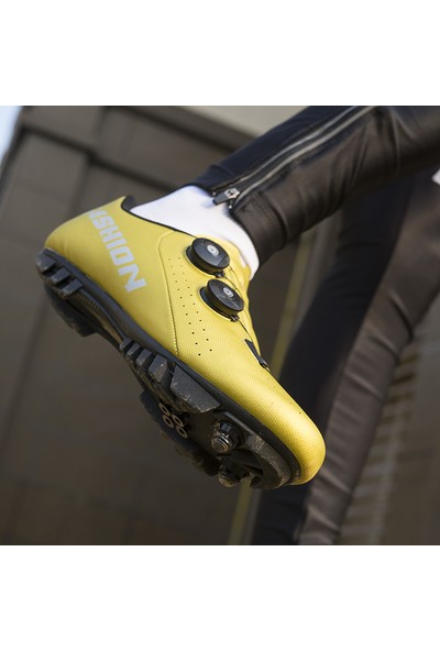 Jinxianzheng Sarı Bisiklet Ayakkabısı (Yurt Dışından)