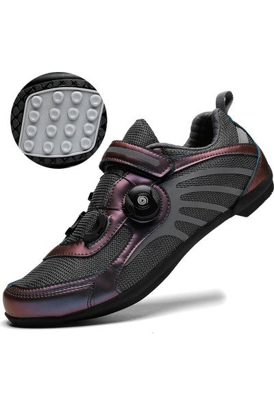 Jinxianzheng Gri Bisiklet Ayakkabısı (Yurt Dışından)