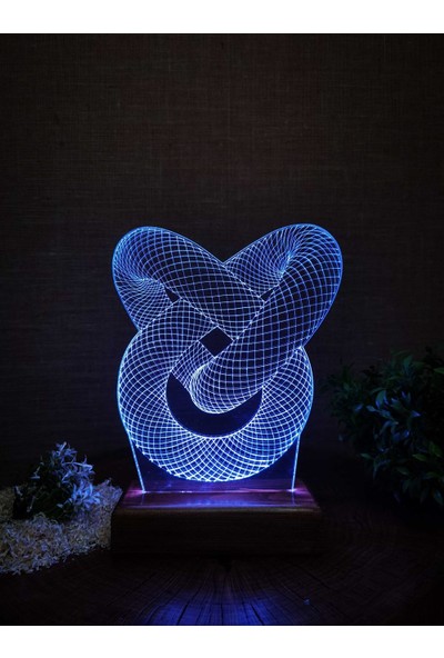 Dekor Mood Düğüm 3D LED Lamba