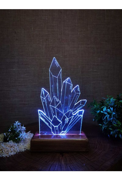 Dekor Mood Elmas Maden 3D LED Lamba