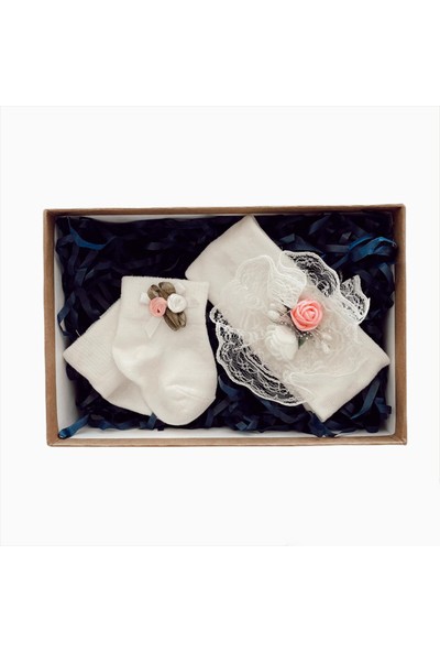 Dandcvibes Yenidoğan Saç Bandı Çorap Set