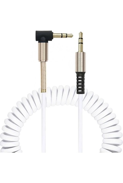 Raintech 1.8m Metre 3.5mm Aux L Spiral Ses Aktarım Kablosu