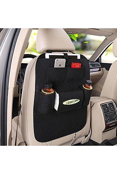 Ankaflex Anflex Araç Içi Koltuk Arkası Gözlü Bölmeli Keçe Organizer Düzenleyici