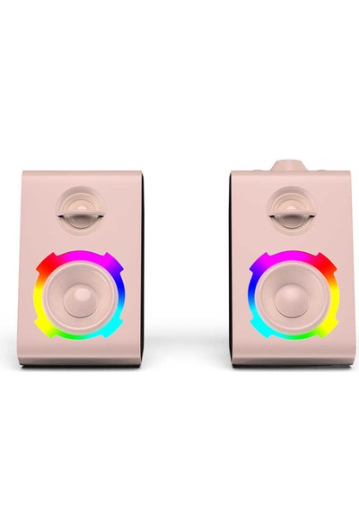 MobaxAksesuar Rgb Bluetooth Speaker Hoparlör Aux USB Fm Soaiy SH20