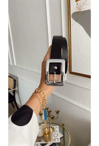 BellaVino Kadın Kare Tokalı Kemer R3030