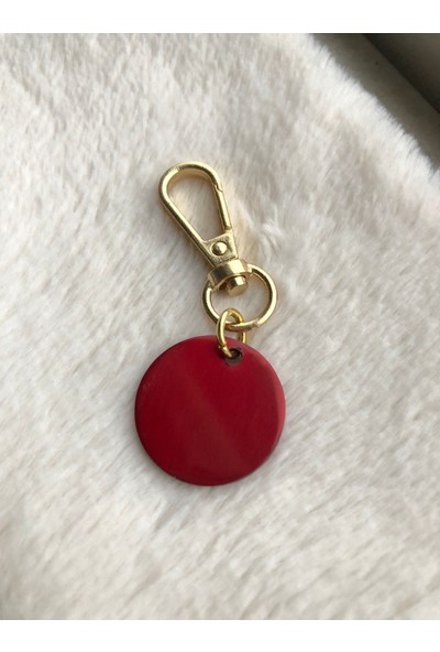 Petris Yuvarlak Kedi Köpek Künyesi Isimliği Kırmızı