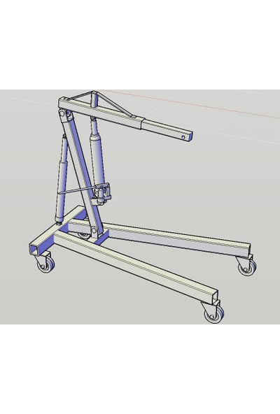 Aldım Geldi Motor Kaldırıcı (Diorama Garajı Için) Plastik Aparat