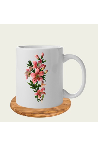 Burak Baskı Tasarım Çiçek Baskılı Hediyelik Kupa Bardak Burak Baskı Tasarım Çiçek Baskılı Hediyelik Kupa Bardak