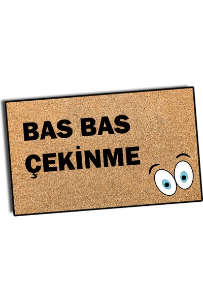 Tarzını Seç Dekoratif Ev/Ofis Kapı Önü Örtüsü Bas Bas Desenli